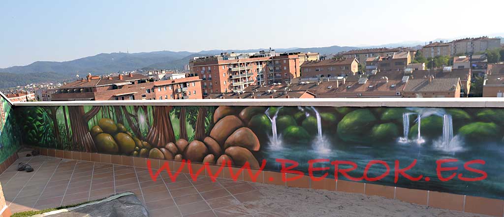 Graffiti profesional mural comercial