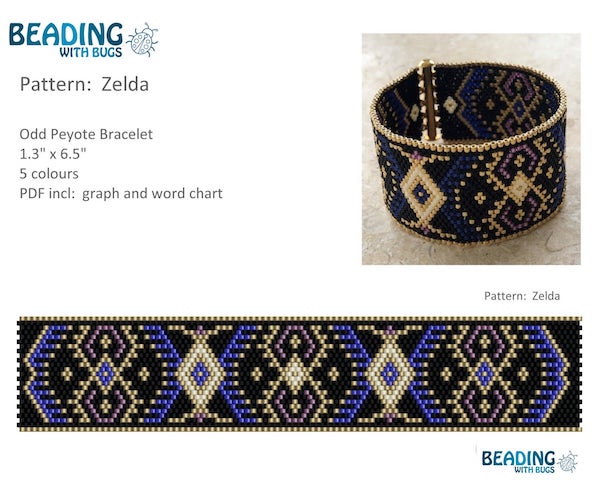 Lovely Peyote Beadwork Patterns and Tutorials by BeadingWithBugs / The ...