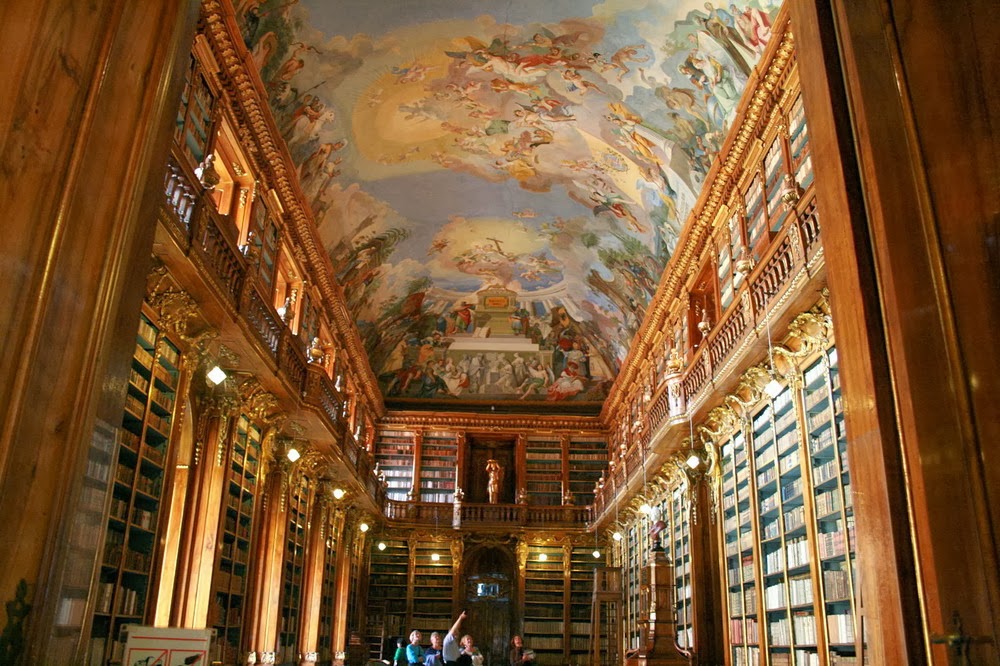 Baroque Library Hall, Klementinum, Prague