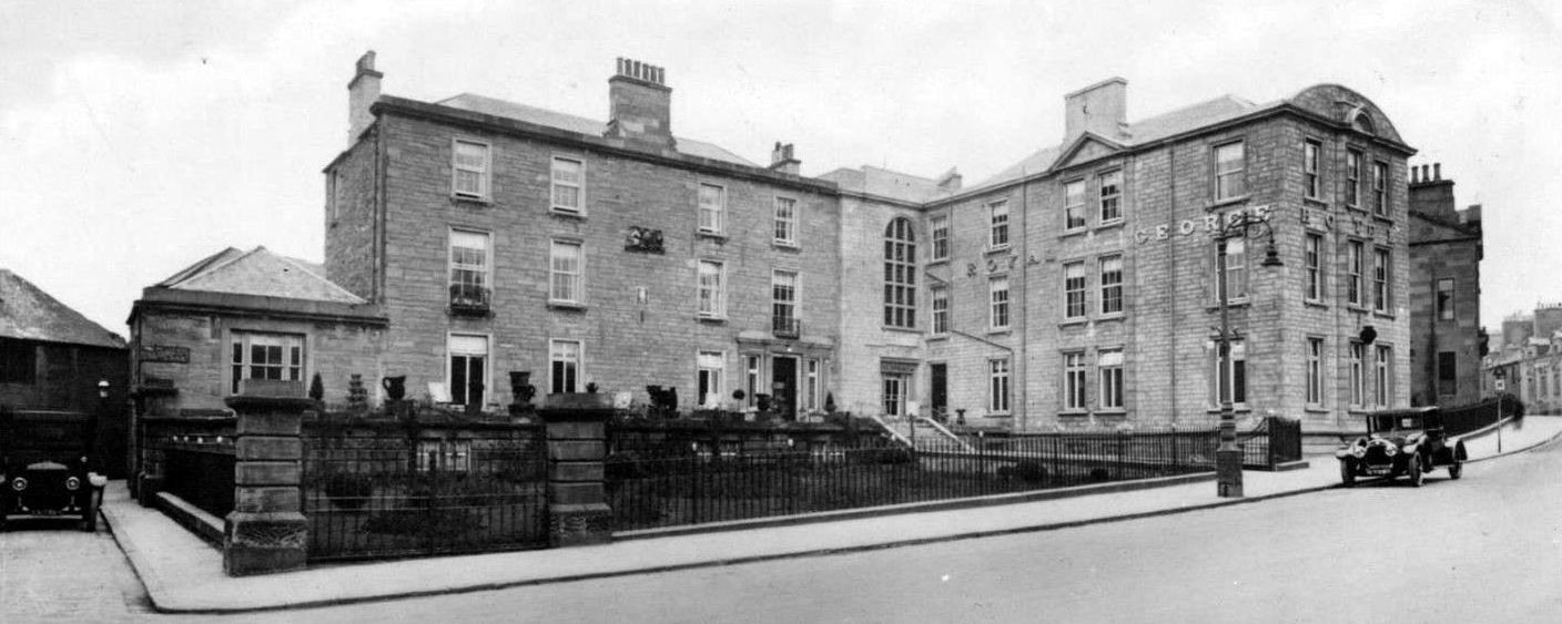 Tour Scotland: Old Photograph Royal George Hotel Perth Scotland