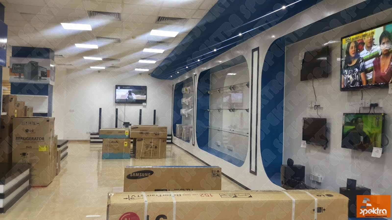 Spektra Design Ltd: Electronic Shop- Design and Build