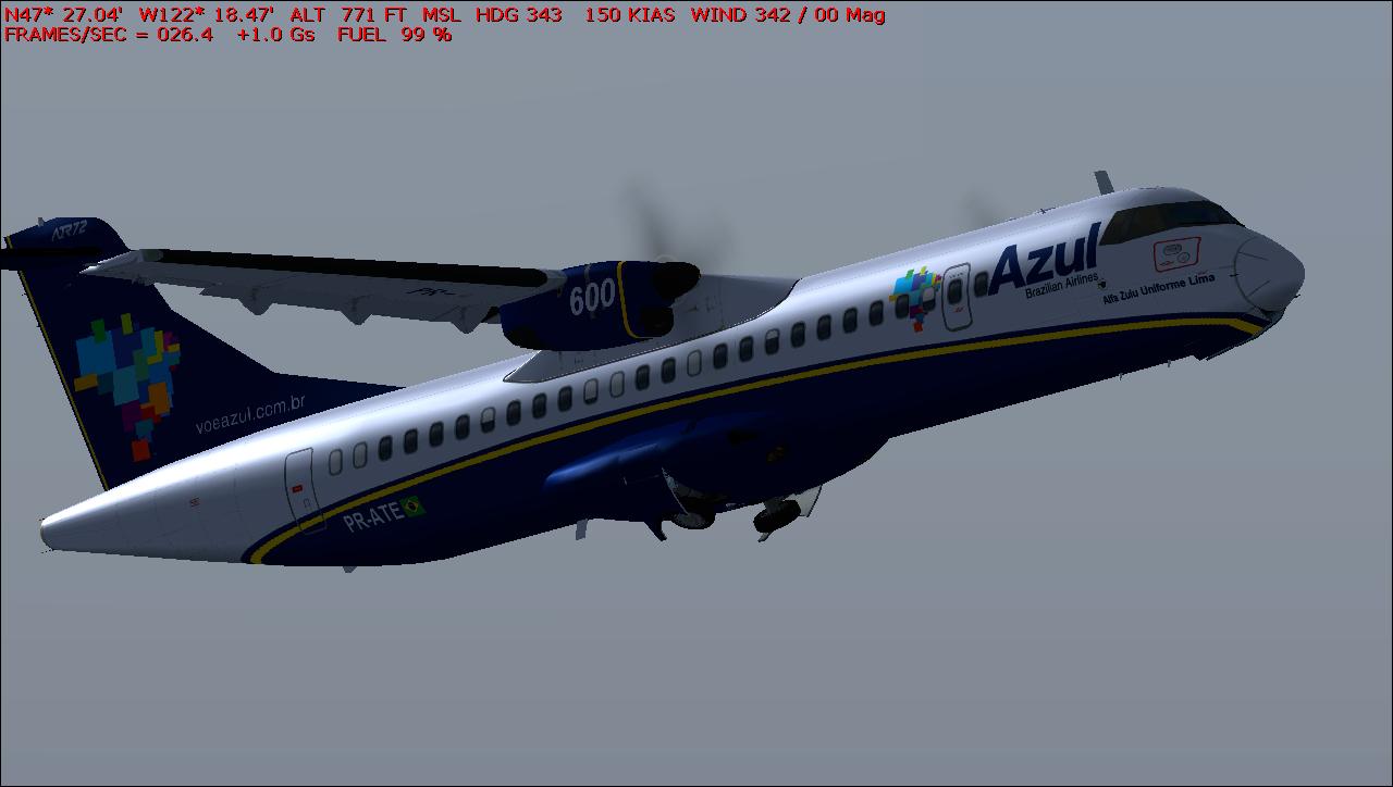 Airlines Blue: atr 72-600 da azul isdt fsx-fs9(excusivo 2*blog a postar)
