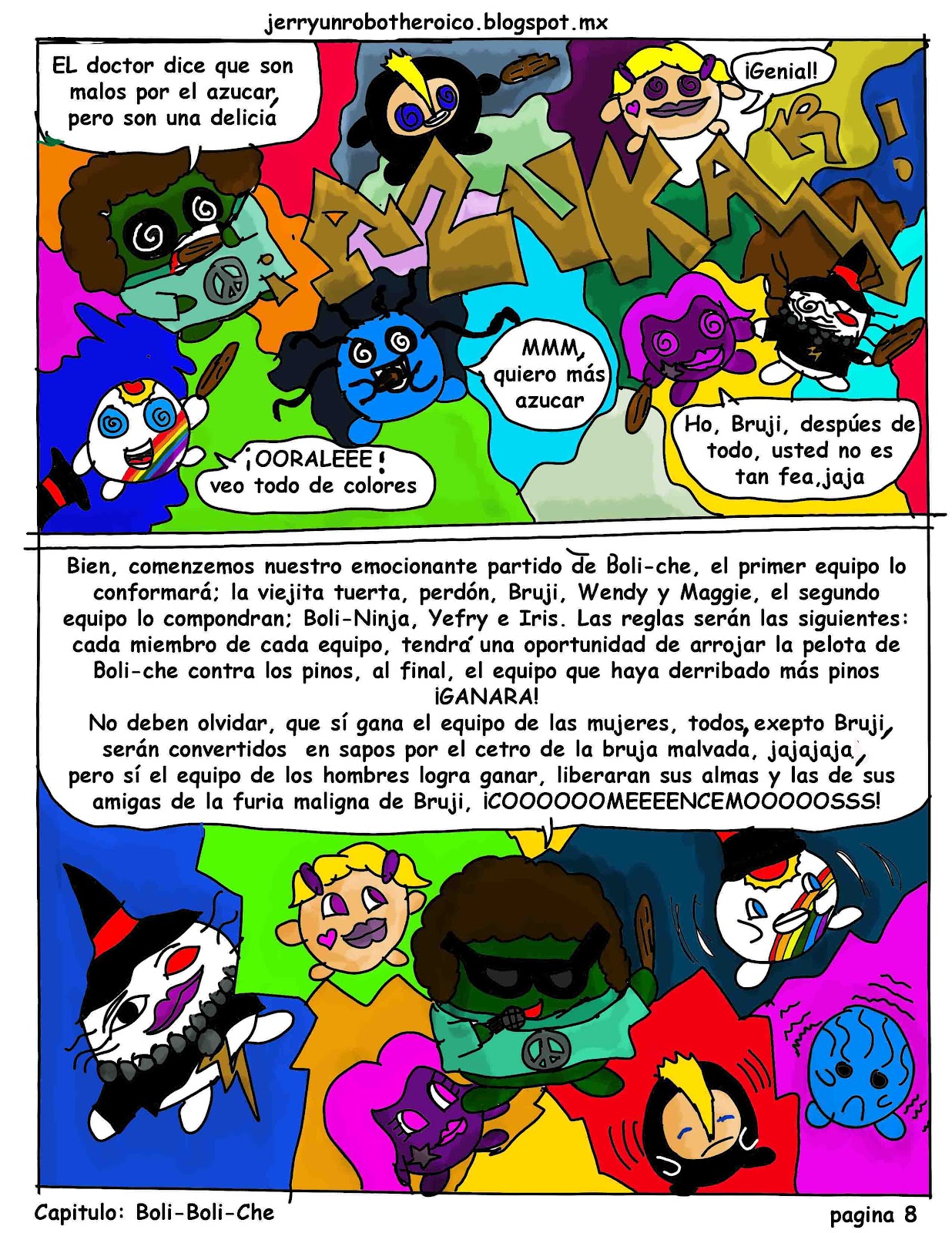 Jerry Un Robot Heroico: COMIC DE LOS "BOLIS Y SUS AVENTURAS" (INFANTIL)