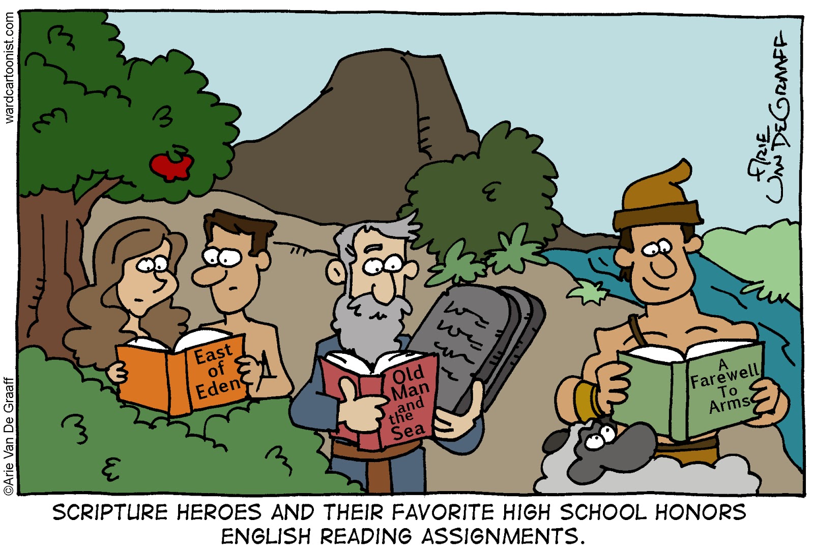 Ward Cartoonist: High School Reading Assignment