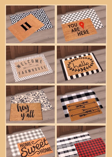"Sue Doormats". The Sims 4 Custom Content.