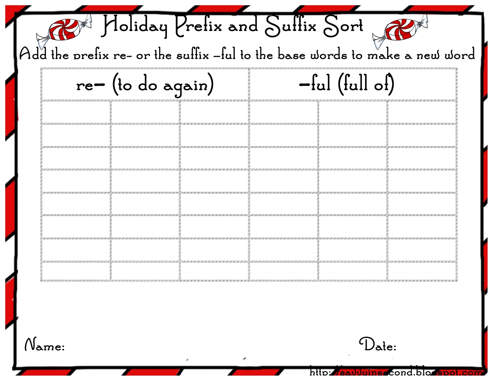 Savvy in Second: Christmas Literacy Centers