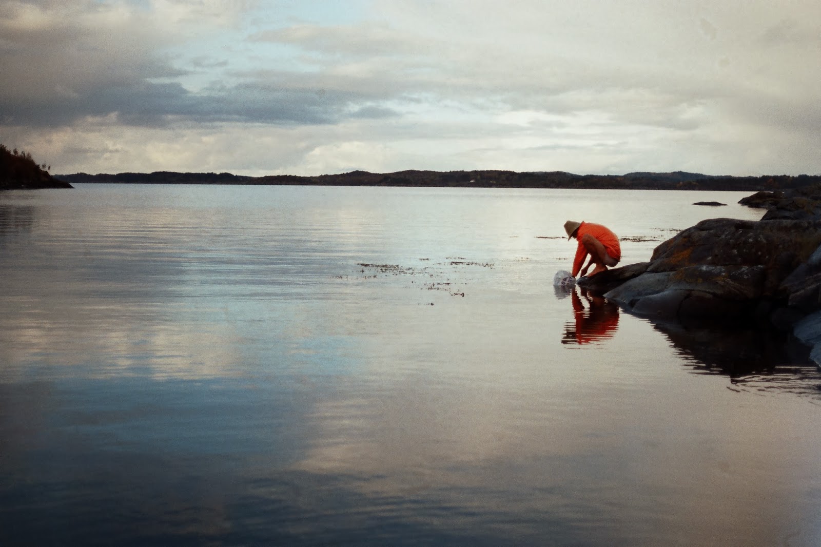 norway's coast in the fall, lygra
