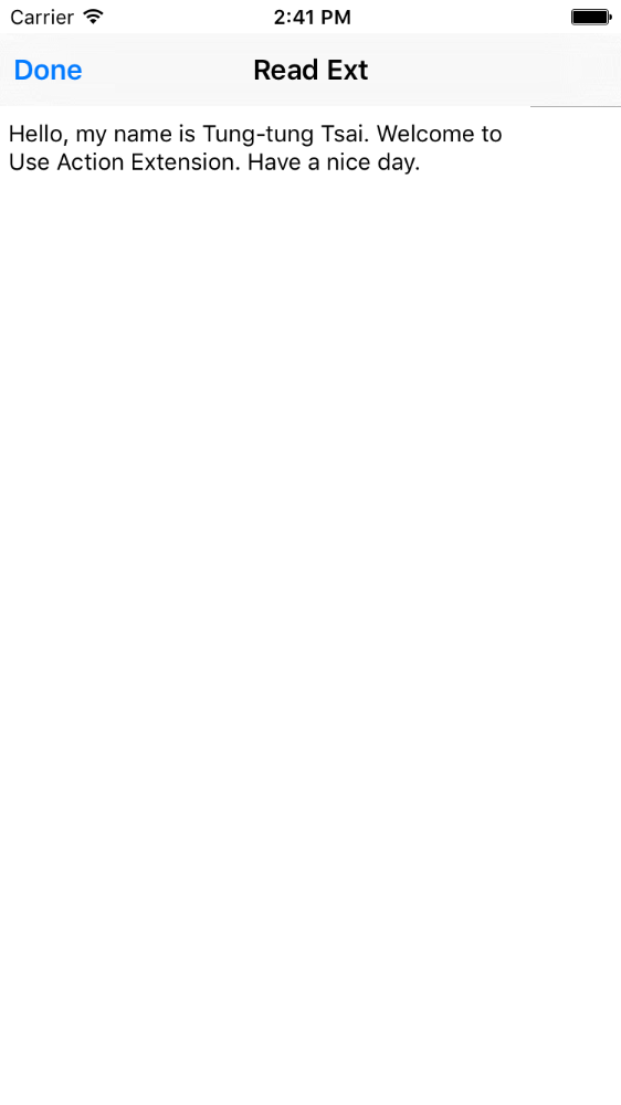 隨手筆記 Ios Action Extension 簡易教學