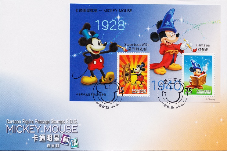 Helix Philately: Cartoon Figure Postage Stamps: Mickey Mouse