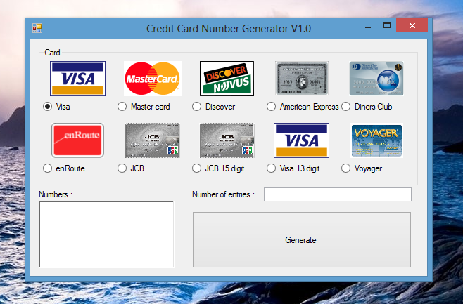 credit card generator free download no survey