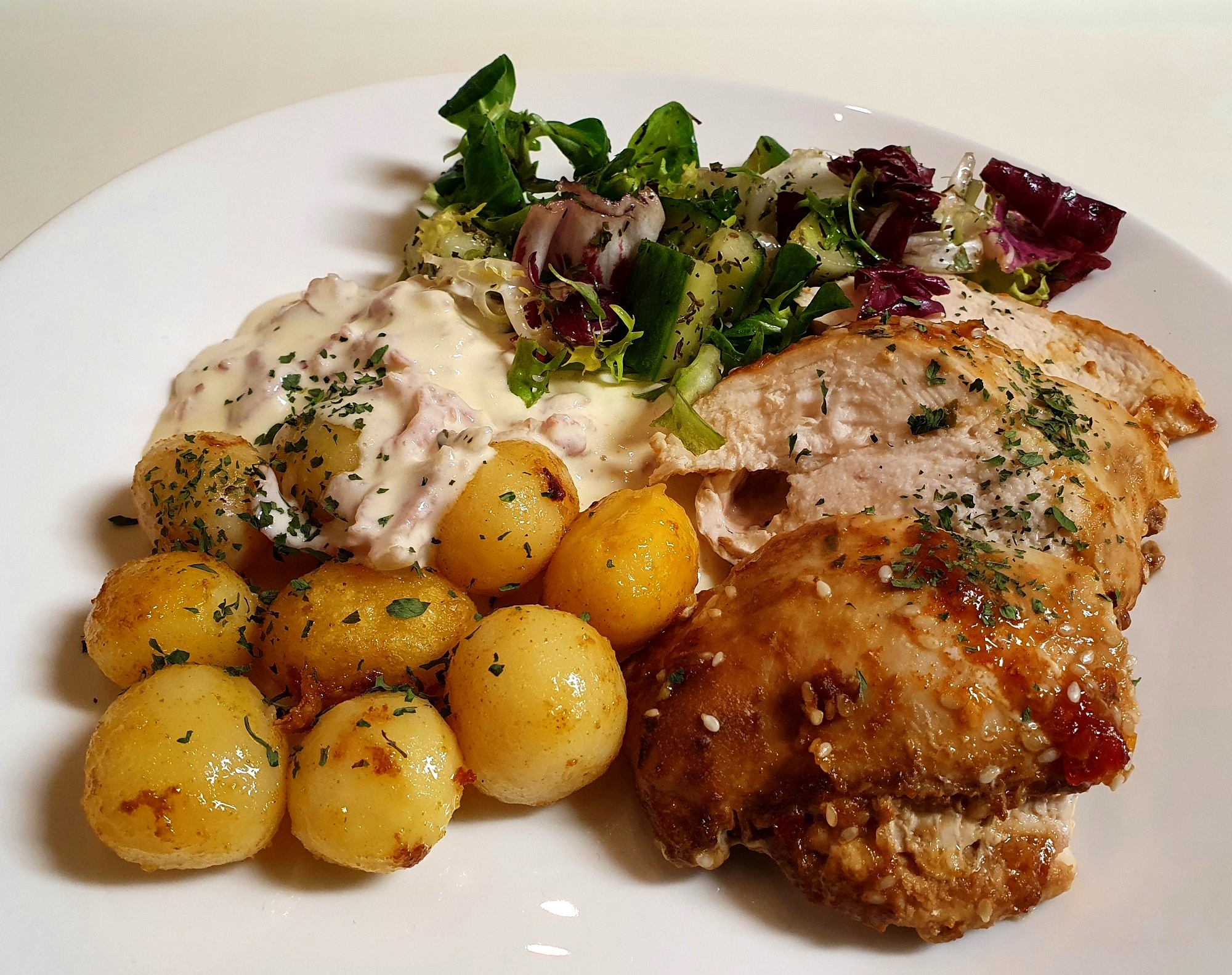 Rune Matomanen - Matälskare: Marinerad Kycklingfilé med bacon och ...