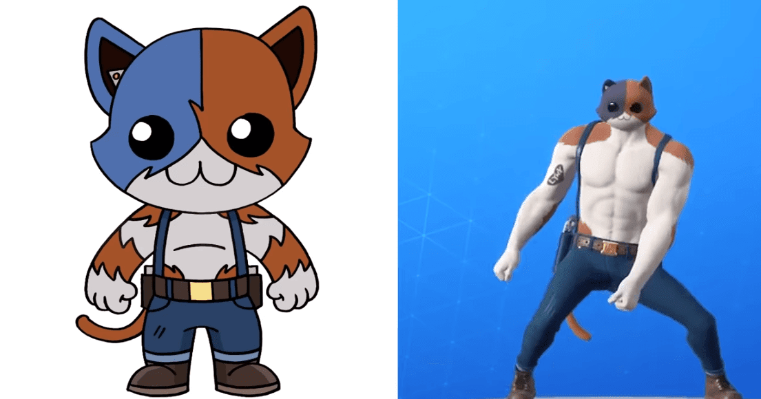 How to draw meowscles fortnite