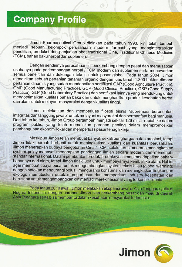 JIMON HERBAL EXTRA INCOME