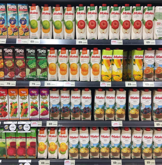 Malee 100% Premium Fruit Juice – Packaging Of The World