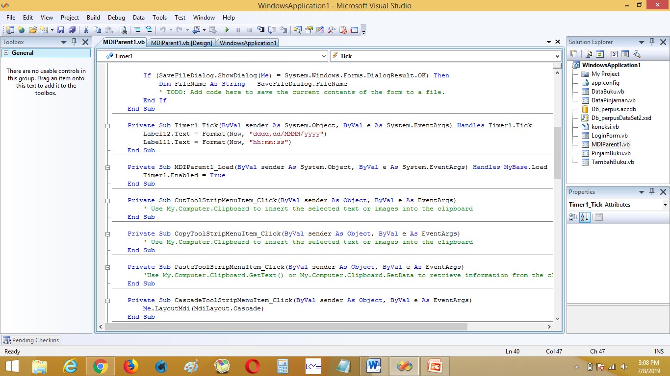 MEMBUAT APLIKASI PERPUSTAKAAN DENGAN VISUAL STUDIO 2019 / VISUAL BASIC ...