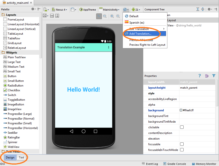 Android Tutorial Mode: Supporting App Multi-Language Translation ...