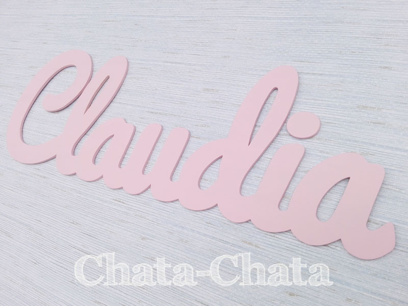 Chata-chata. Decoración infantil: LETRAS PARA "CLAUDIA"