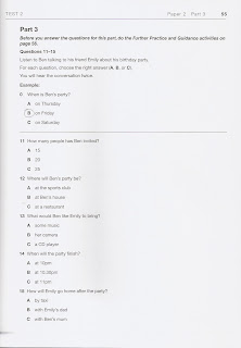 Exámenes de Cambridge : Listening & Speaking Test 2 (KET)