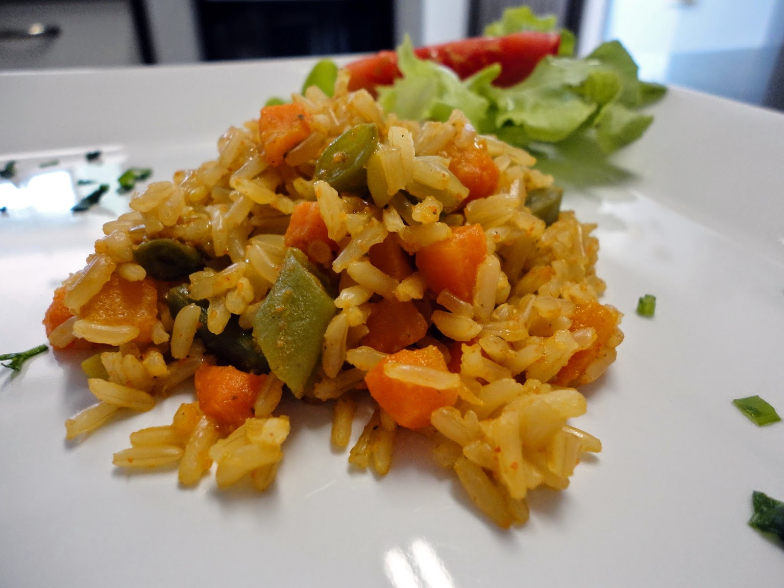 Diário de Dois Chefes de Cozinha: ARROZ INTEGRAL COM VAGEM E CENOURA