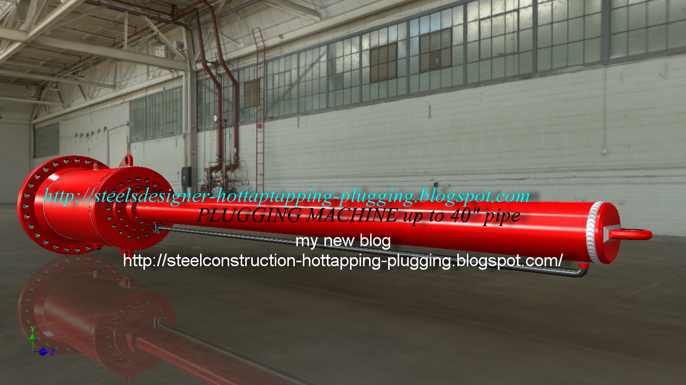 HOT TAPPING MACHINE,STOPPLE PLUGGING EQUIPMENT,STEEL CONSTRUCTION,HEAVY ...