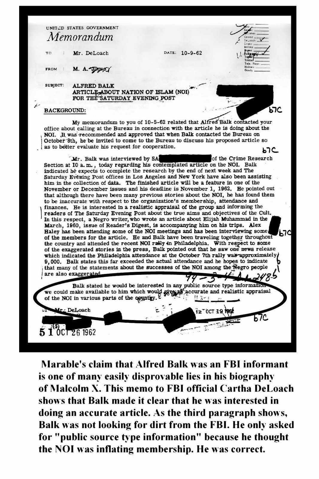 Truth Continuum: Liar, Liar: Marable’s Misuse of FBI Files and Archival ...