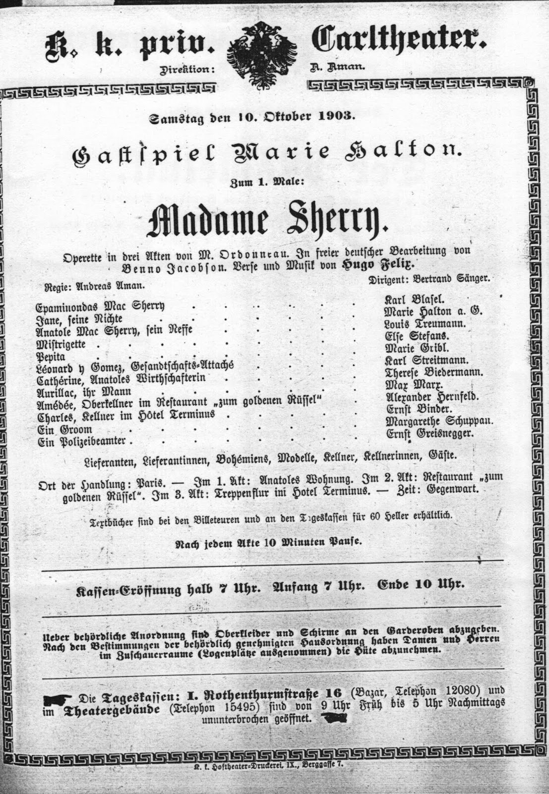 Kurt of Gerolstein: Felix the composer ...