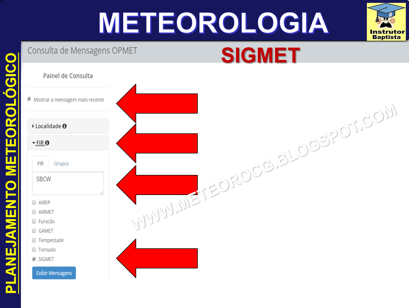 MeteoroCG: COMO ACESSAR CÓDIGO SIGMET - REDEMET