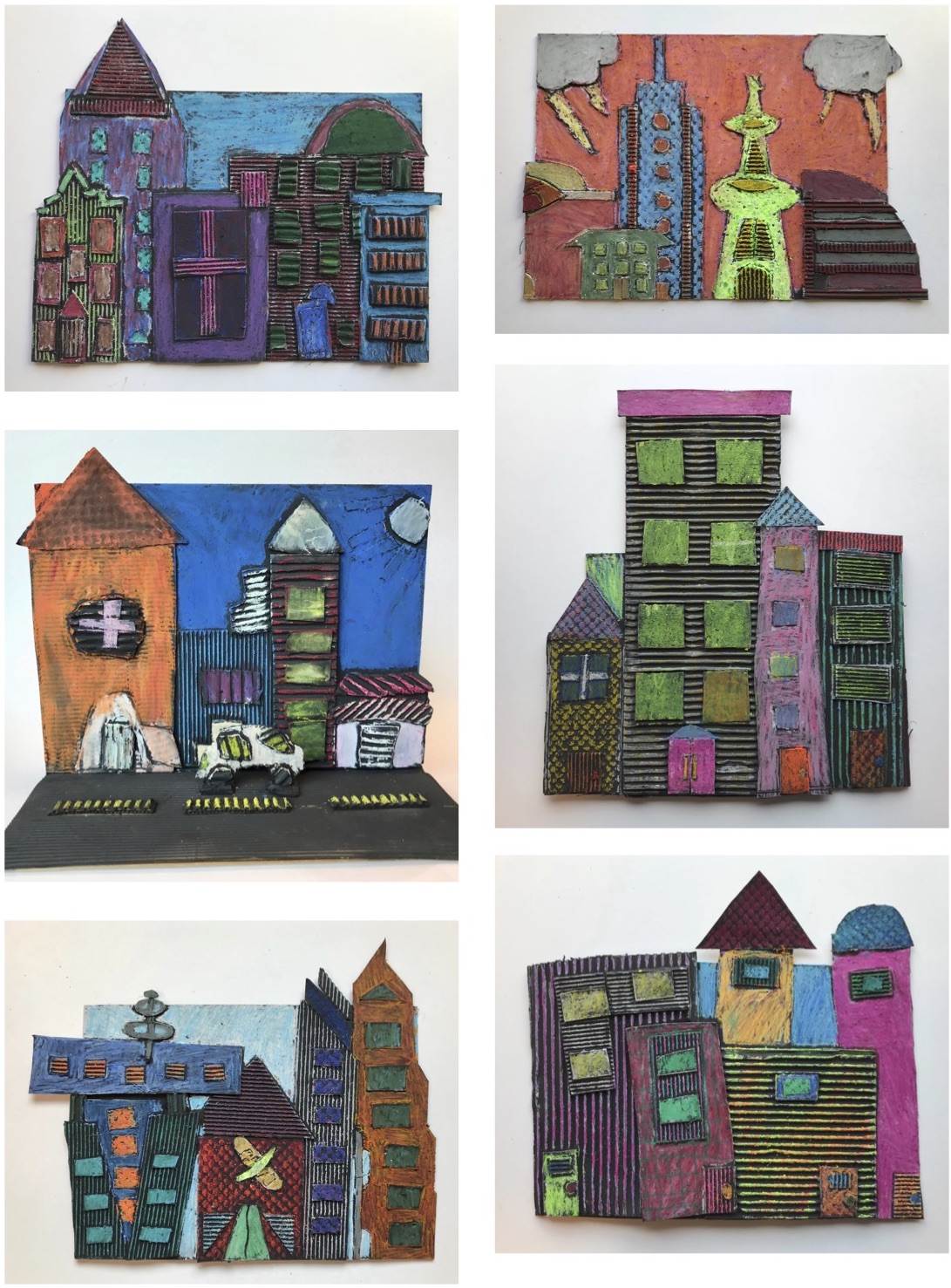 The Rolling Artroom: Cardboard Cityscapes (4-6 Grade)