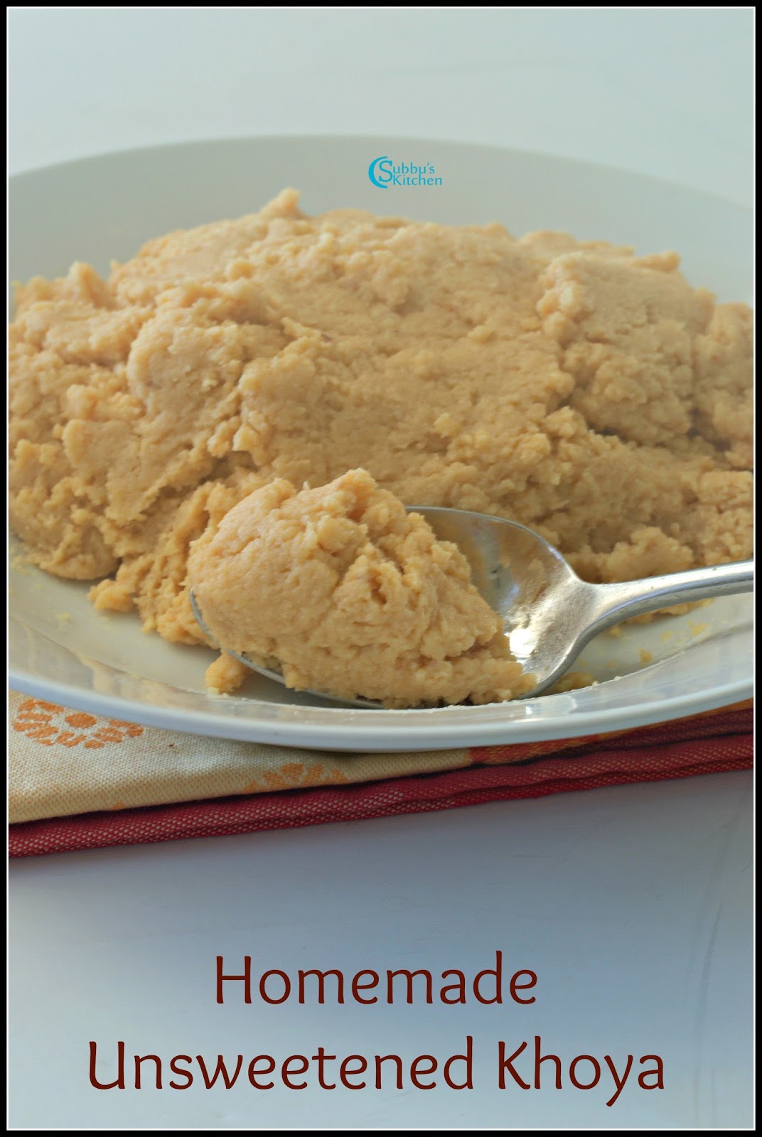 Homemade Khoya Recipe | How to make Mawa at Home - Subbus Kitchen