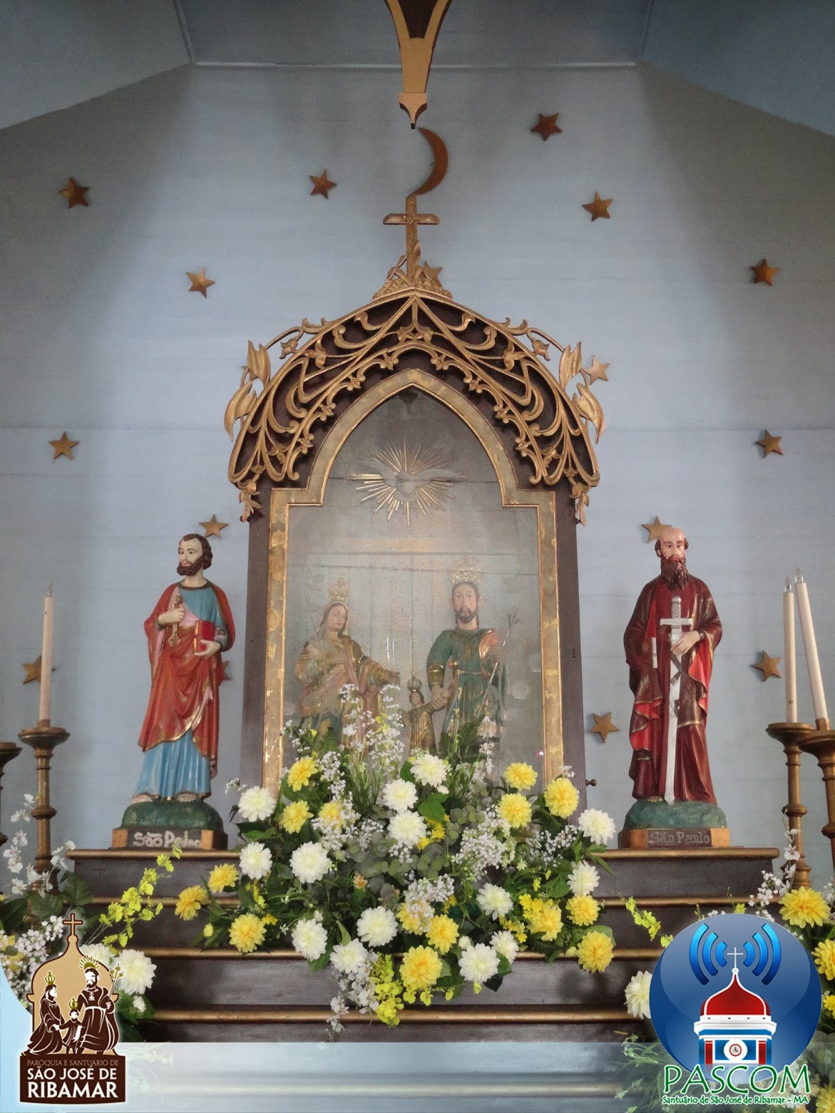 ALTAR-MOR DA IGREJA DE SÃO JOSÉ DE RIBAMAR - MA ALTAR-MOR DA IGREJA DE SÃO JOSÉ DE RIBAMAR - MA