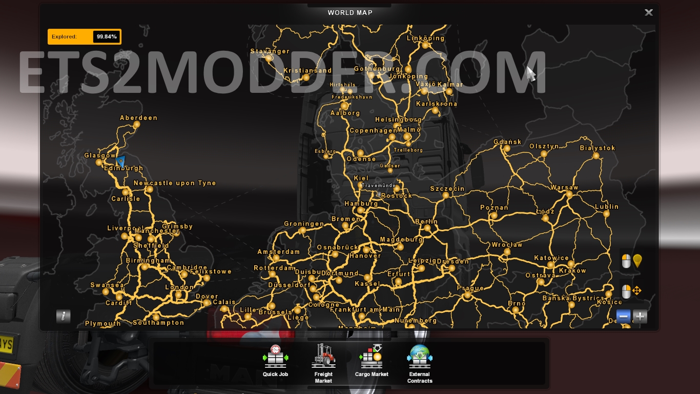 Colored Map Ets2 Mods Euro Truck Simulator 2 Mods