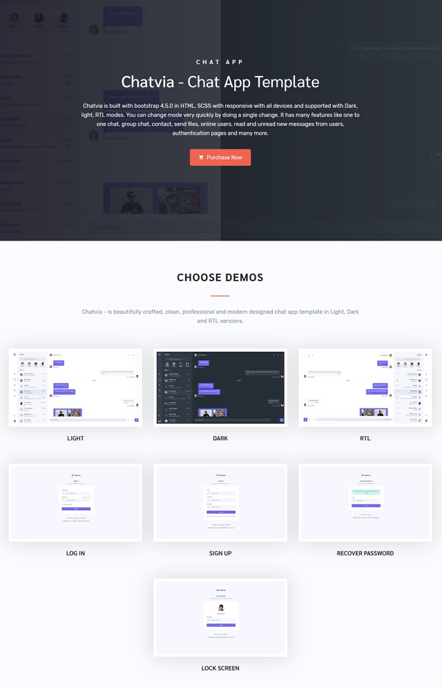 Chatvia - HTML5 Chat Template - Download New Themes