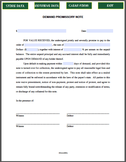 Demand Letter Promissory Note Template ~ Resume Letter