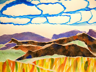 new city arts: second grade watercolor landscapes