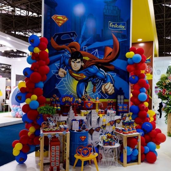 113 Ideas de decoración para Fiesta de Superman