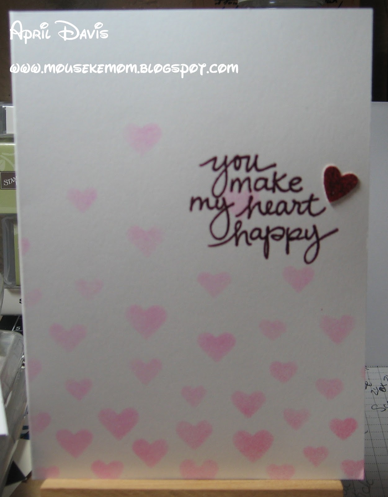 Mousekemom's Mouseworks: Happy Heart card