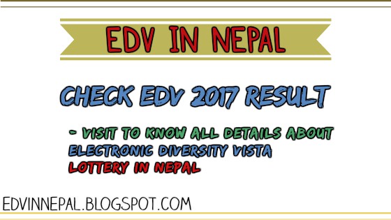 Check EDV 2017 Result - EDV In Nepal