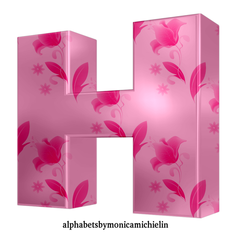 M. Michielin Alphabets: PINK FLOWERS PASTEL ALPHABET SEAMLESS, NUMBERS ...