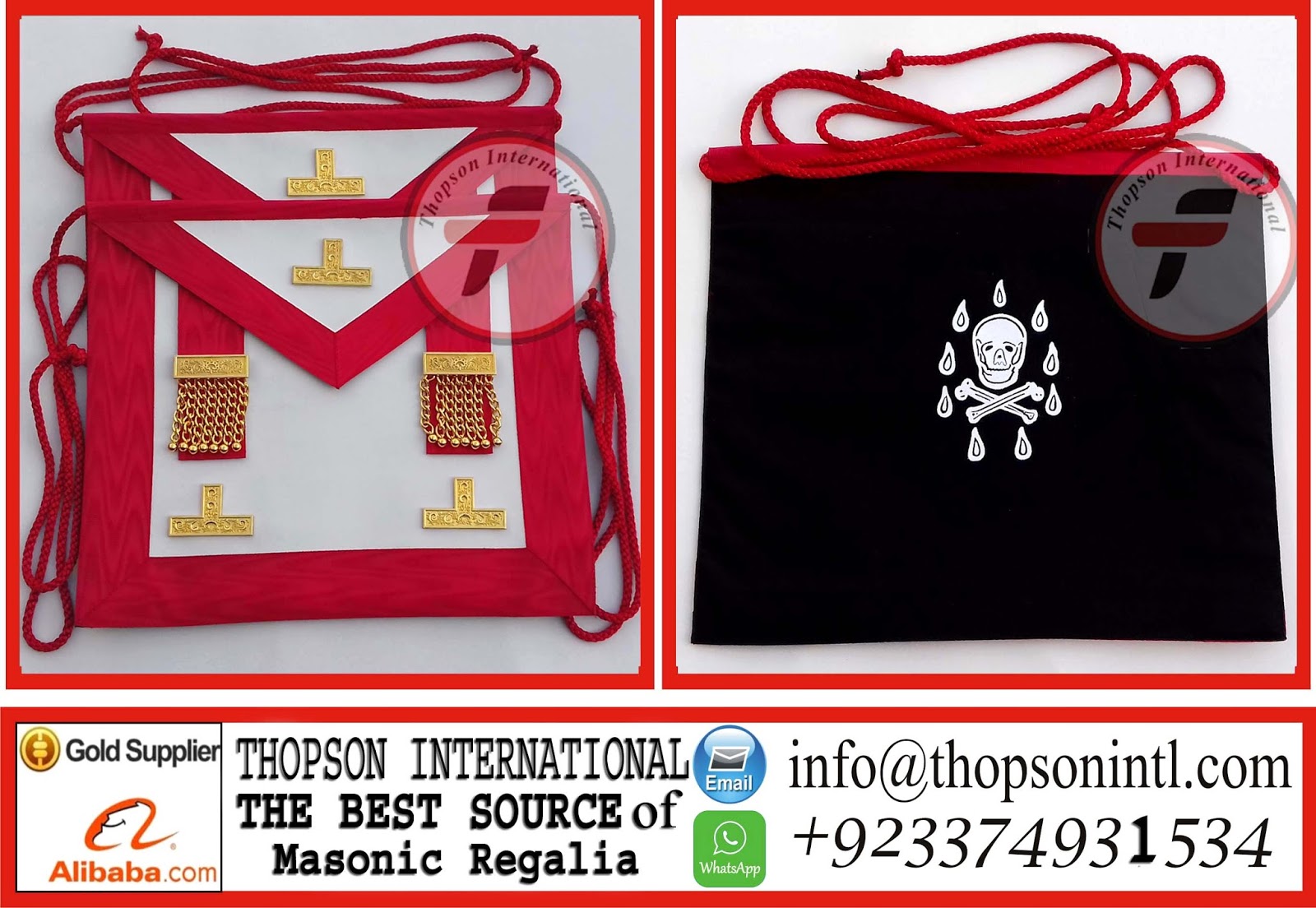 Masonic Regalia thopson: Knight Templar Alms Bag