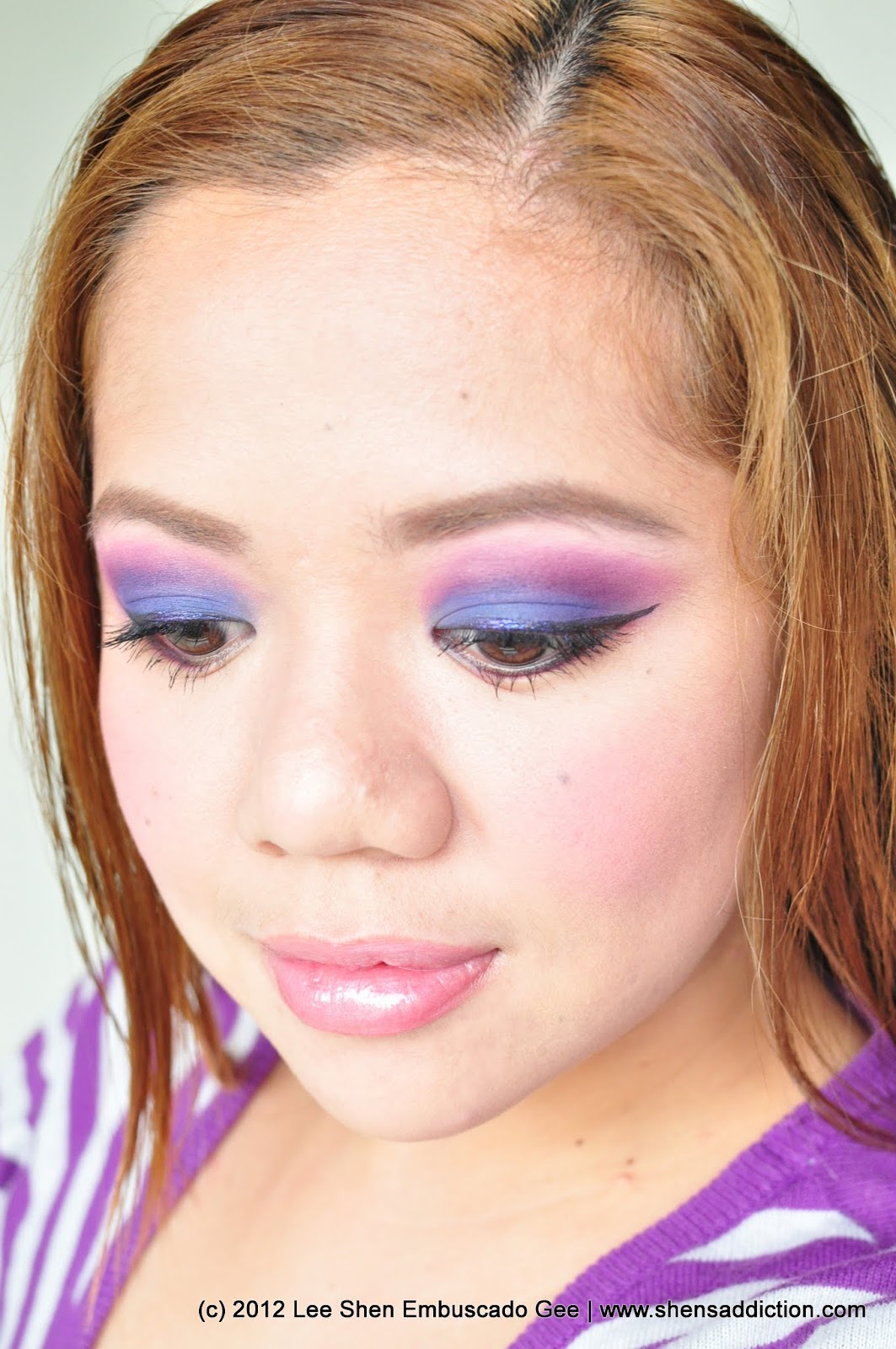 The Makeup Look: Vivid Purple and Periwinkle - Shen's Addiction