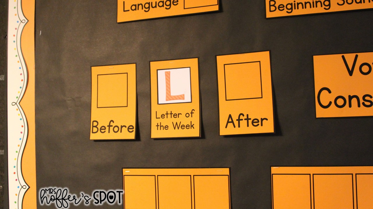 Interactive Bulletin Boards: Letter of the Day | Mrs. Hoffer's Spot