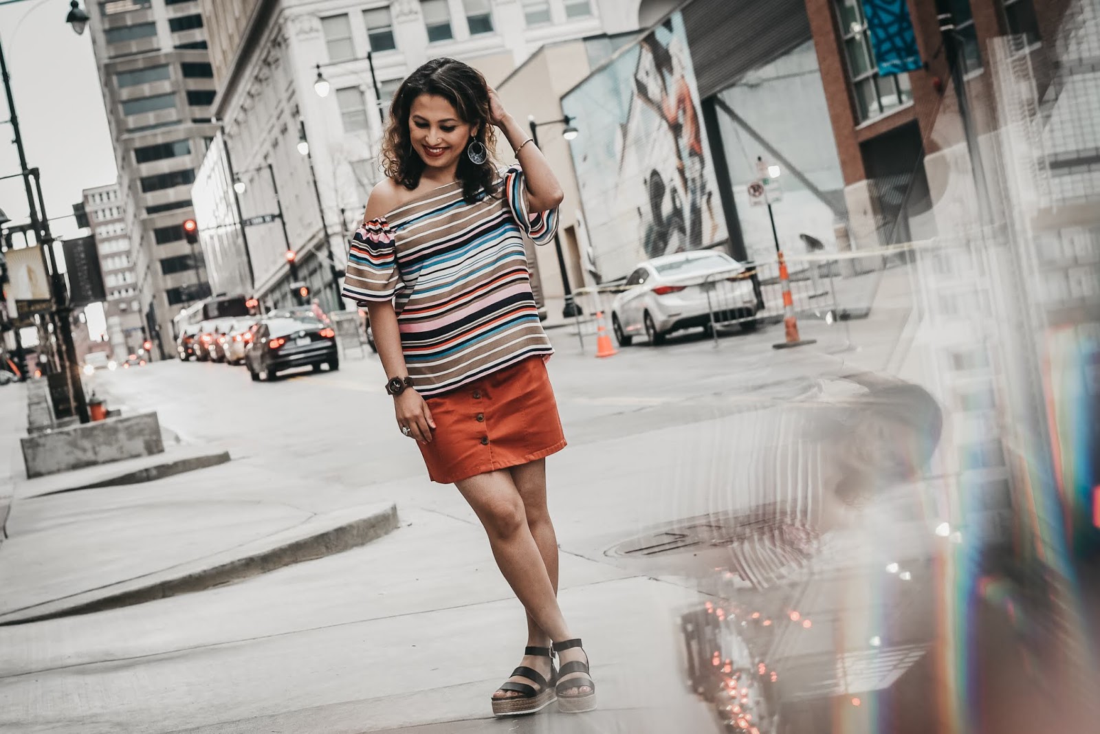 STRIPES AND RUST : KCFW FW'19 OOTD - JOURNOSPEAK