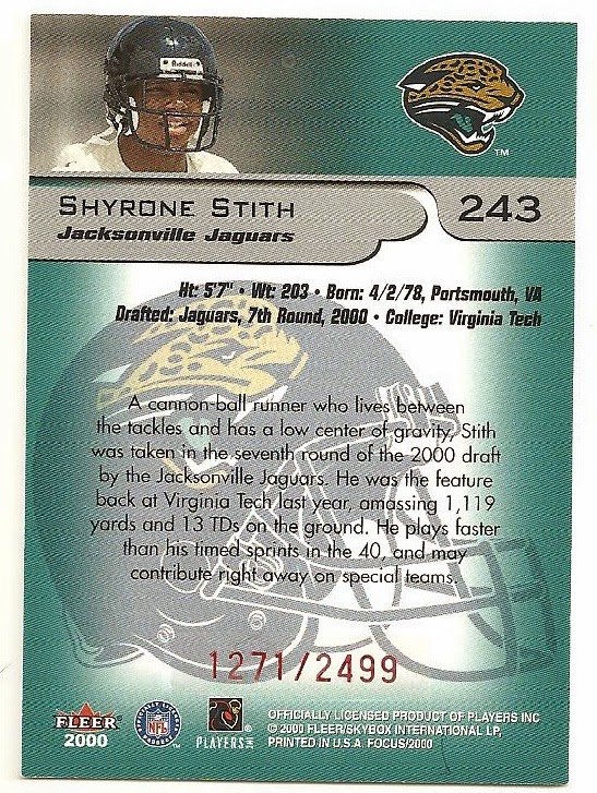 The Great Sports Name Hall of Fame: Tis the season for Shyrone Stith ...