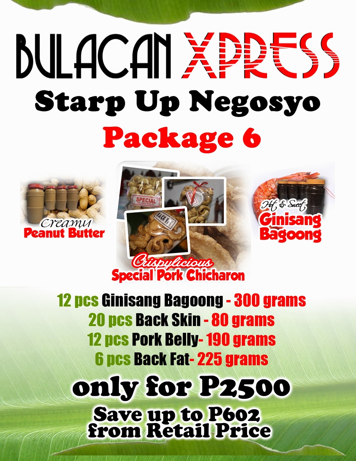 bulacan xp: Start Up Negosyo Package 6