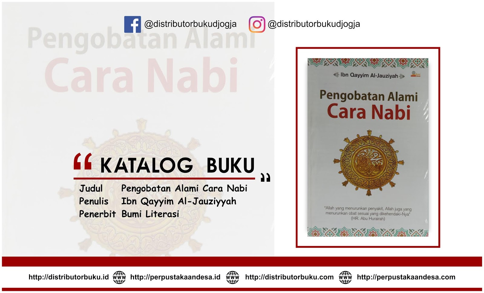 Pengobatan Alami Cara Nabi - Distributor Buku Pengobatan Alami Cara Nabi - Distributor Buku