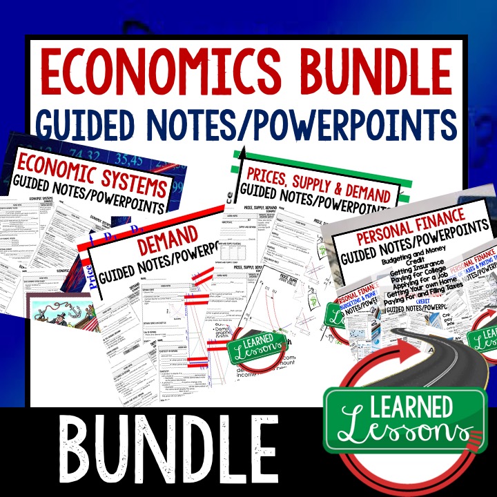 Economics Guided Notes, Economic PowerPoints - Learned Lessons Teaching ...