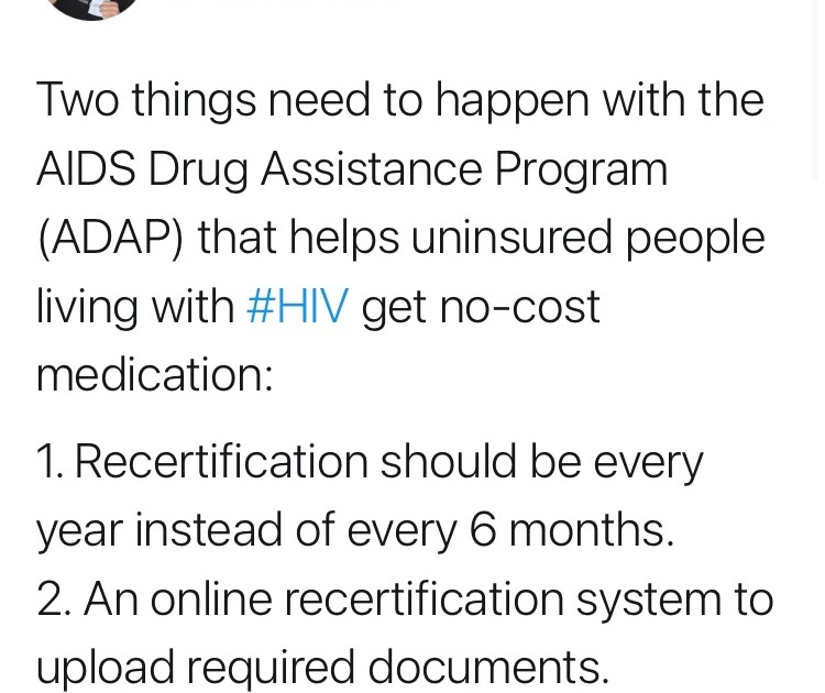 AIDS Drug Assistance Program: Improving ADAP Recertification: Reducing ...