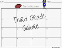 Third Grade Galore: FREE Football Grammar Task Cards and A SALE!