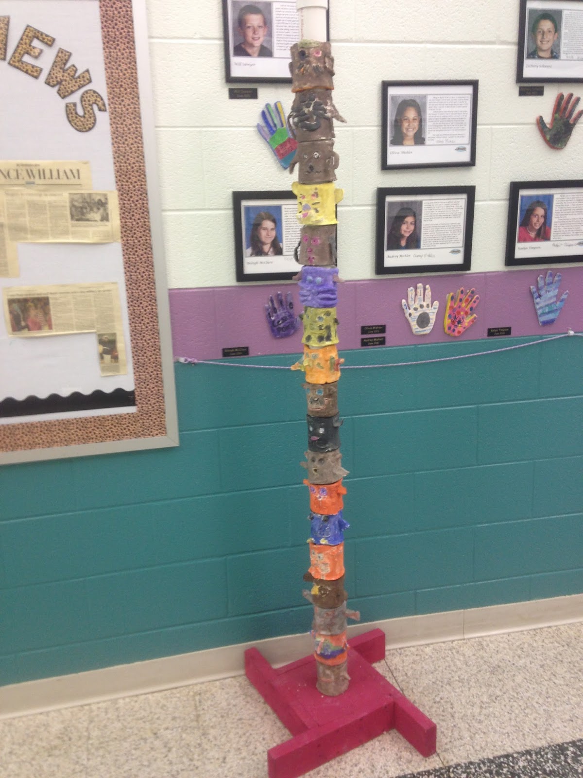 Art Room Blog: Totem Poles in Clay 2nd Grade Project...