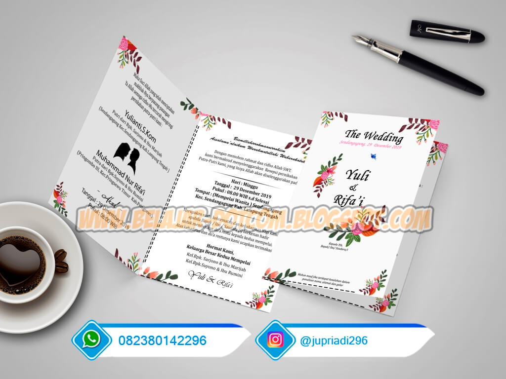 30 Download Desain Undangan Custome Format Psd Minimalis - Kumpulan ...